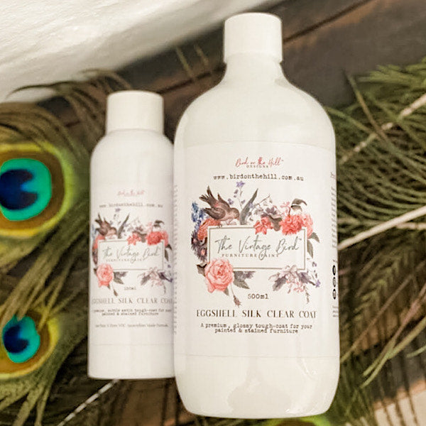 Vintage Bird Eggshell Silk Clear Coat - Bird on the Hill Designs